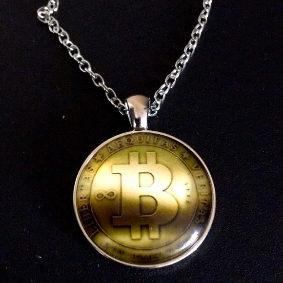 Jewelry | Bitcoin Logo Pendant With 2 Chain | Poshmark
